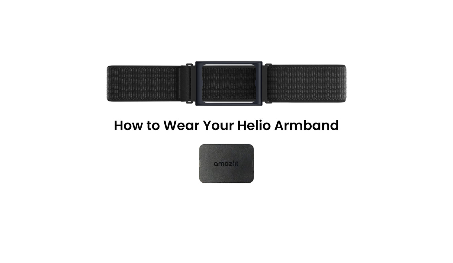 Amazfit Helio Strap Arm Band Accessory Strap (Black)