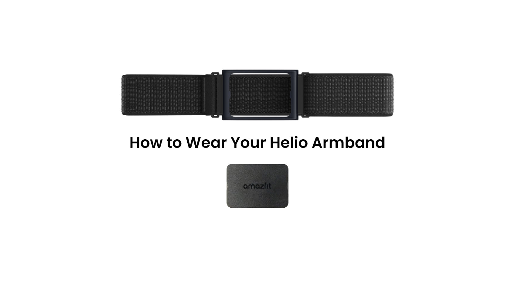 Amazfit Helio Strap Arm Band Accessory Strap (Black)